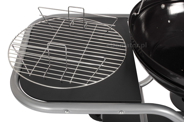 Grill ogrodowy Omega, okrągły z pokrywą i popielnikiem | Sklep ...